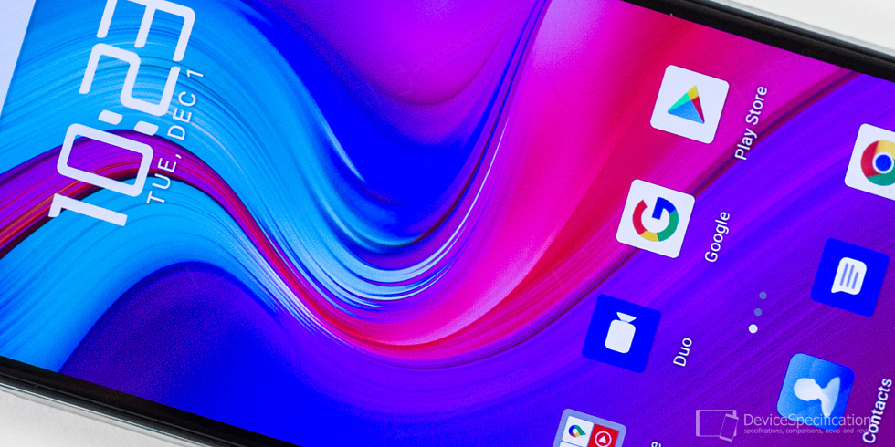 Doogee N30 Review - Display specifications and measurements