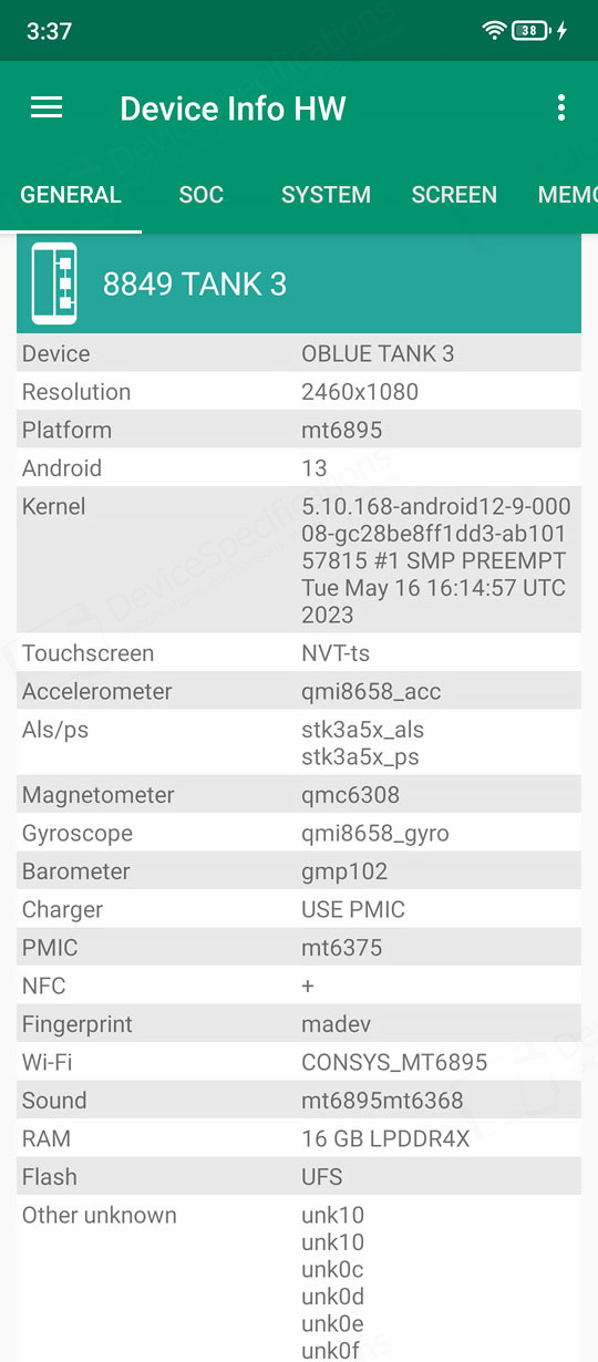 8849 Tank 3 by Unihertz Review - Performance, benchmarks