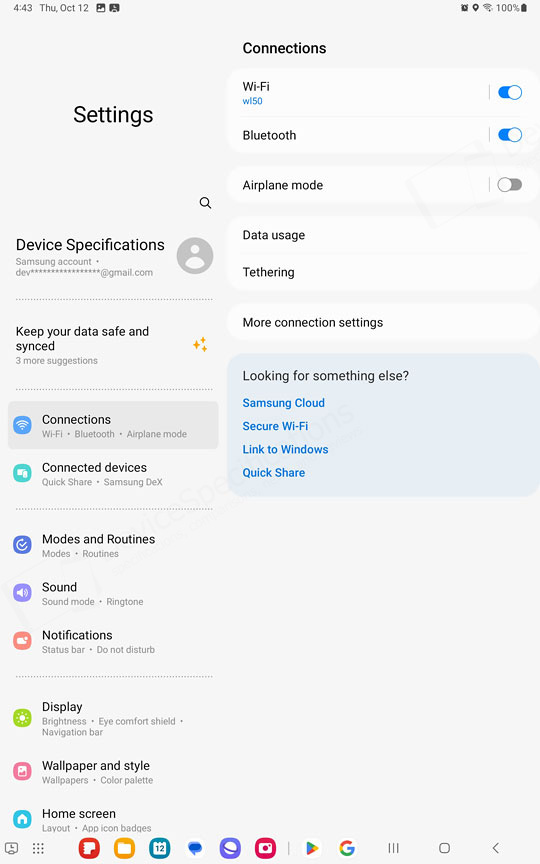 Samsung Galaxy Tab S9 FE Wi-Fi Review - Connectivity