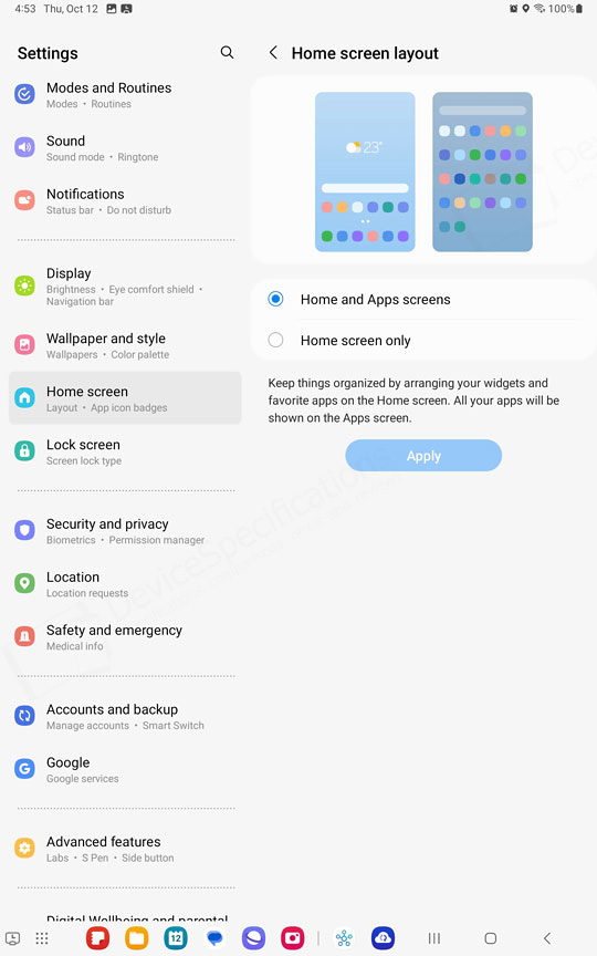 Samsung Galaxy Tab S9 FE Wi-Fi Review - OS, UI, Settings menu, applications