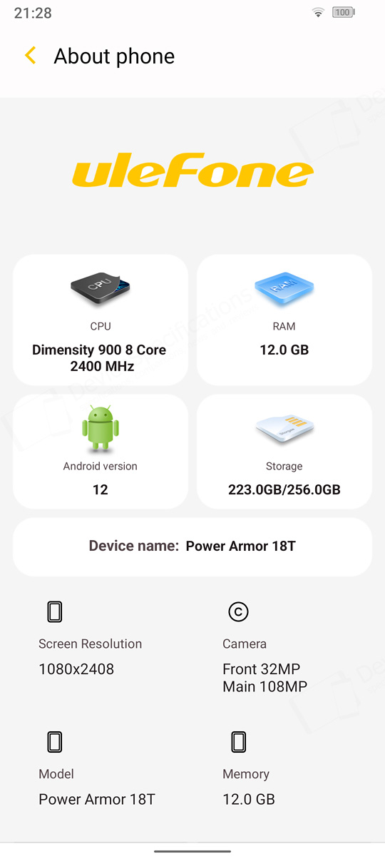 Ulefone Power Armor 18T Review - OS, UI, Settings menu, applications