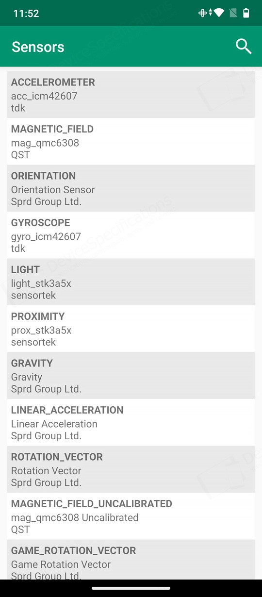 AGM X6 Phantom Review - Sensors