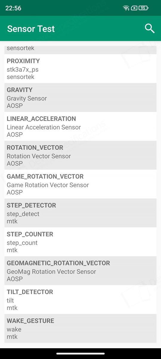 Ulefone Note 17 Pro Review - Sensors