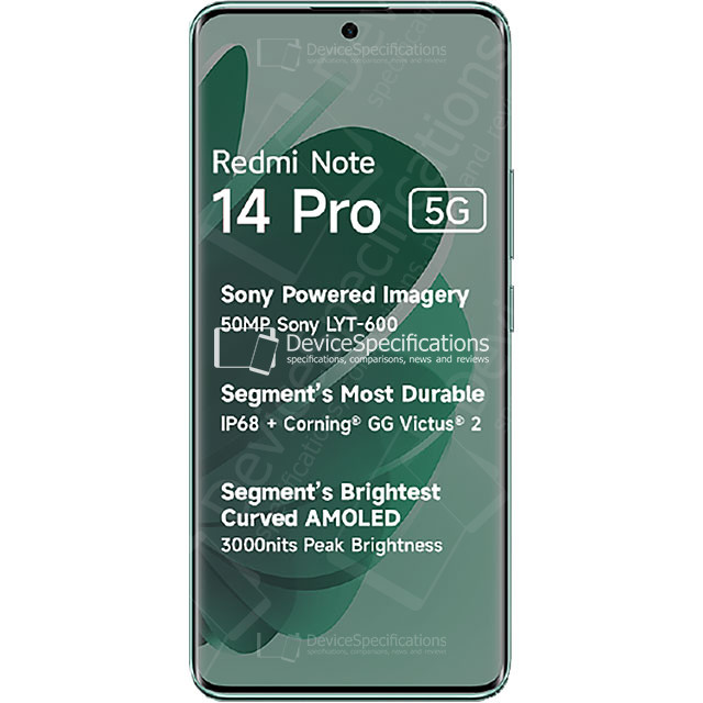 Xiaomi Redmi Note 14 Pro 5G India - Specifications