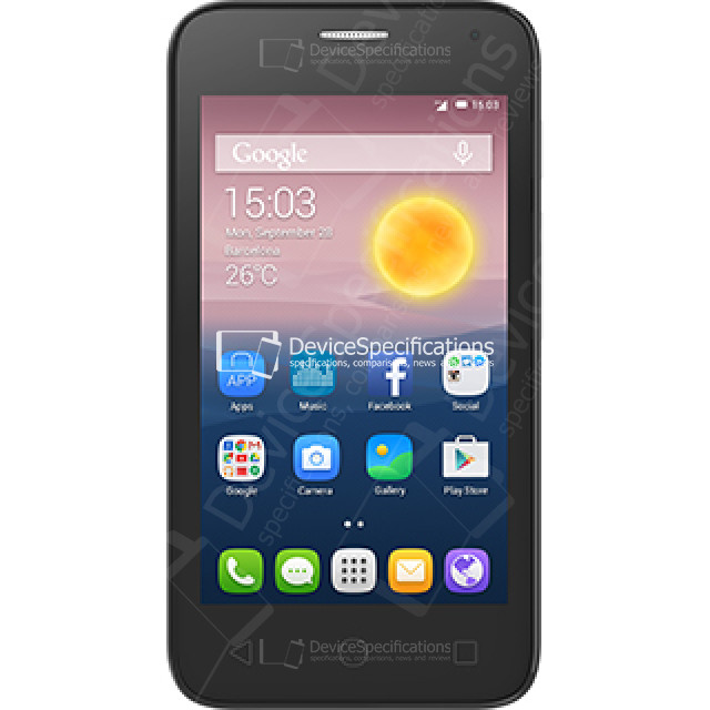 Alcatel OneTouch Pixi First - Specifications