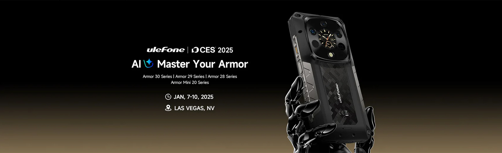 Ulefone Armor 29 and Ulefone Armor 30 series will debut at CES 2025